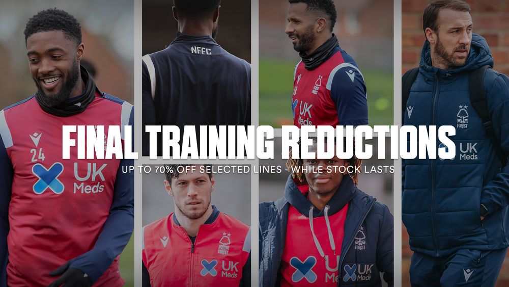 Nottingham Forest FC - Final training wear reductions - up to 70% off!